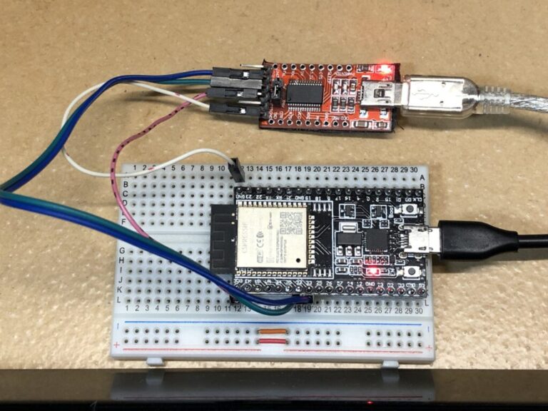 ESP32-devKitのUART0/UART1でhardwareSerial(シリアル通信)をテストする | PICを少々。